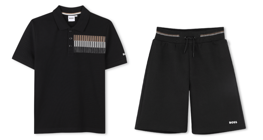 BOSS Set met gestreepte bies | Gabbertje